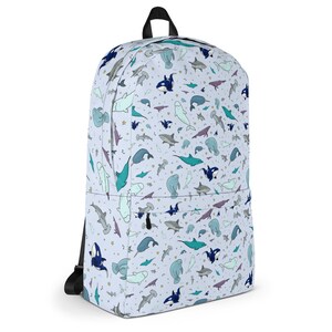 Cute Ocean Backpack Whale Backpack Ocean Bag Whale Bag Ocean - Etsy UK