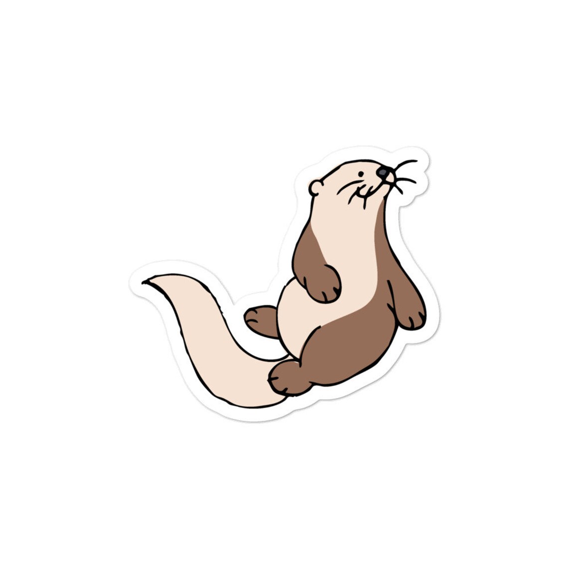 Cute Otter Vinyl Bubble-free Sticker, 3 X 3, 4 X 4 or 5.5 X 5.5 - Etsy