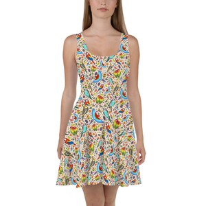 Cute Parrot Skater Dress - Etsy