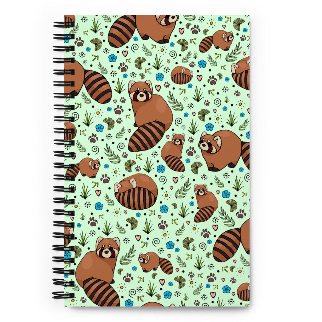 Red Panda Journal Cute Animal Journal Cute Spiral Journal Cute Blank ...