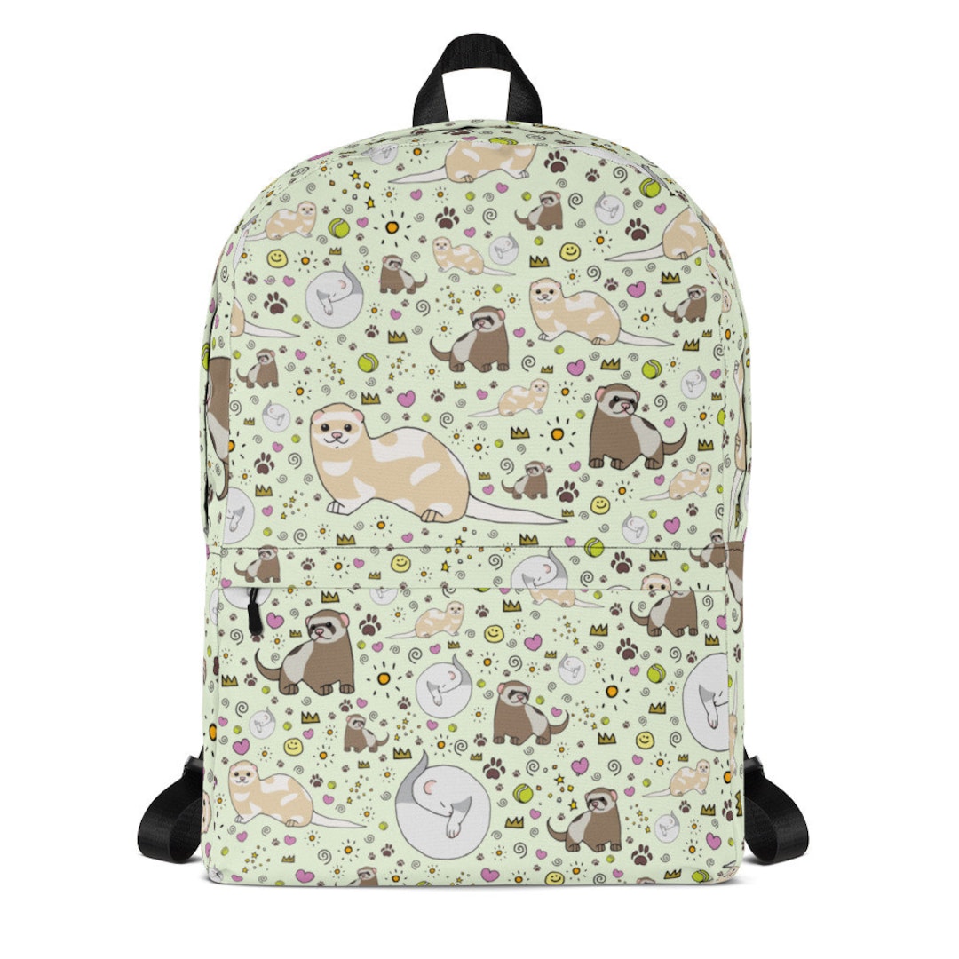 Cute Ferret Backpack, Ferret Bag, Ferret Rucksack - Etsy