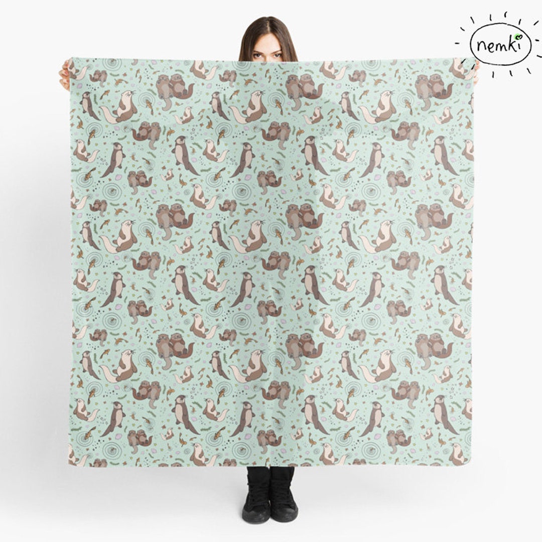 Otter Scarf Otter Accessories Otter Gifts for Her Otter Girl Gift Otter ...