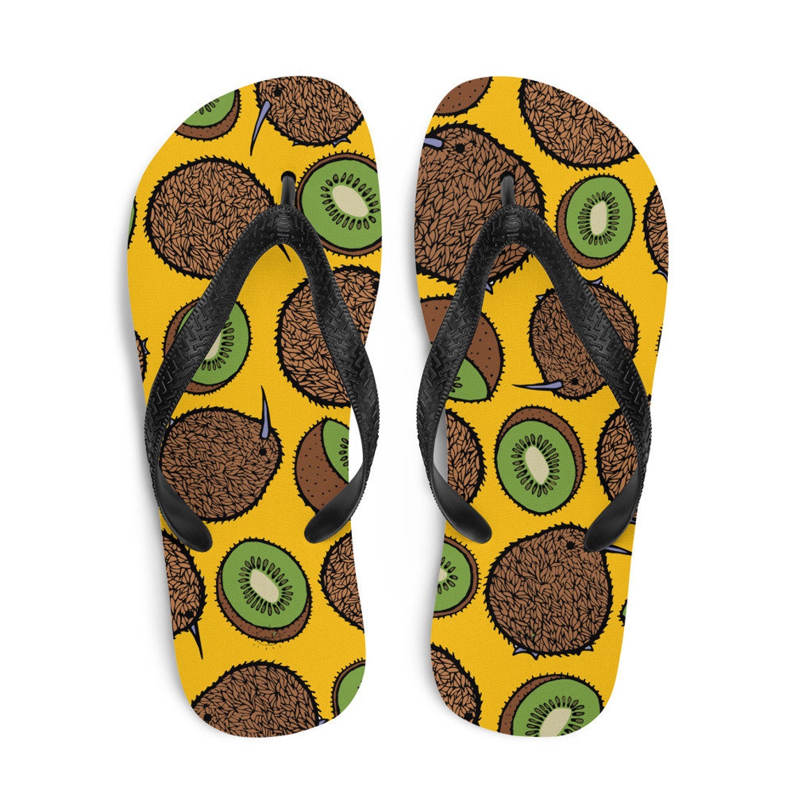 Kiwi Flip-flops - Etsy