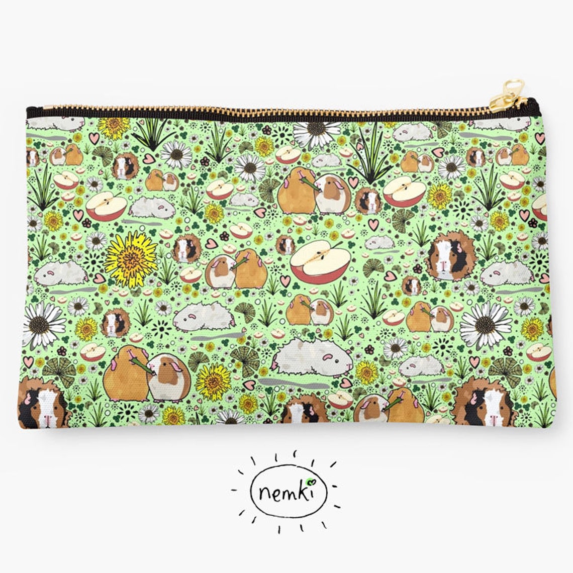 Guinea Pig Zipped Pouch Guinea Pig Makeup Bag Guinea Pig - Etsy Australia
