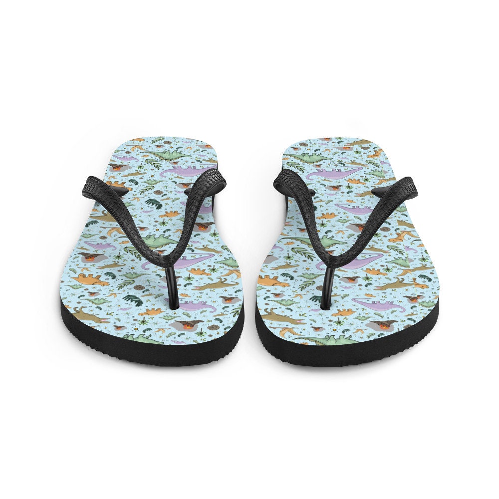 Dinosaur Flip-flops | Etsy