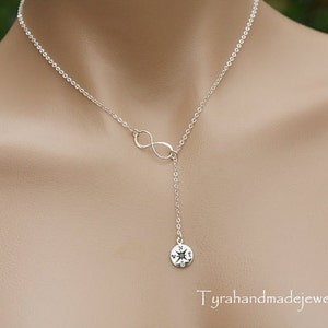 Infinity Compass Necklace,infinity Lariat Y Necklace,compass Necklace ...