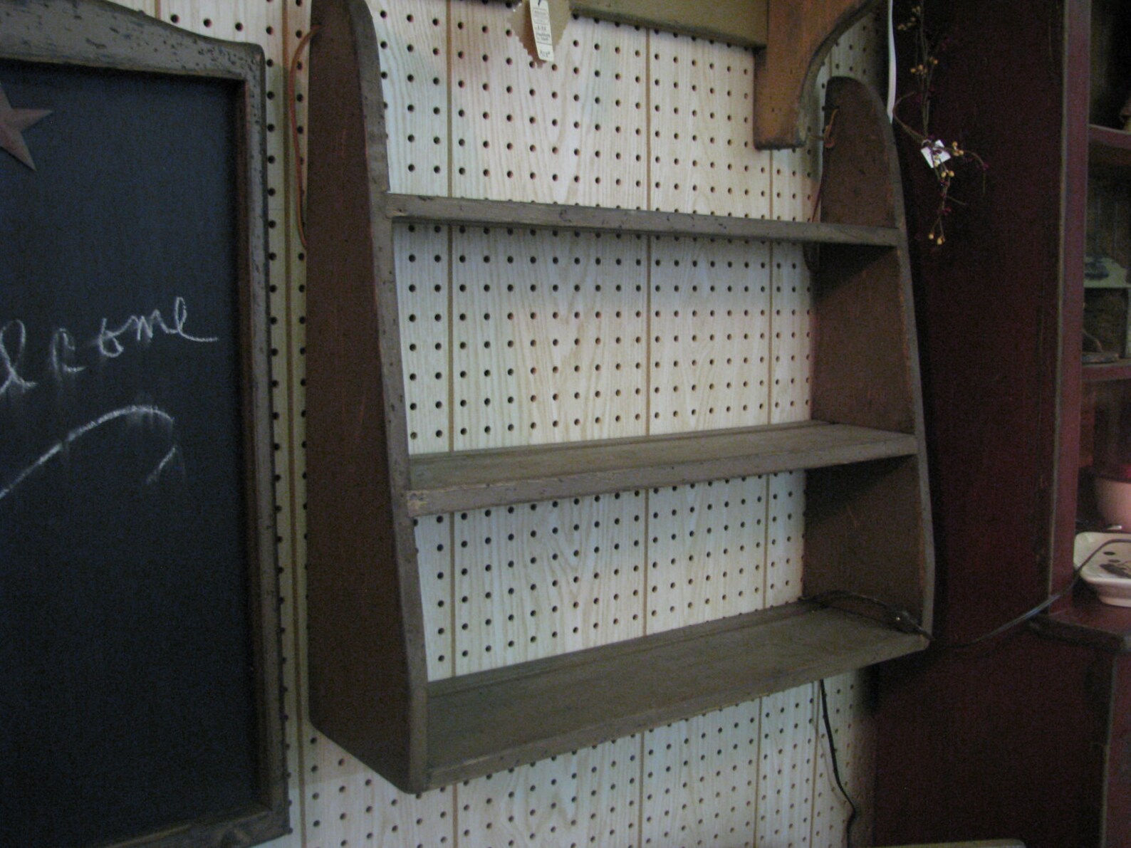 Hanging Shaker Shelf Primitive Finish - Etsy