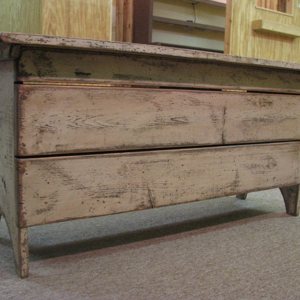 Antique Storage Bench - Etsy