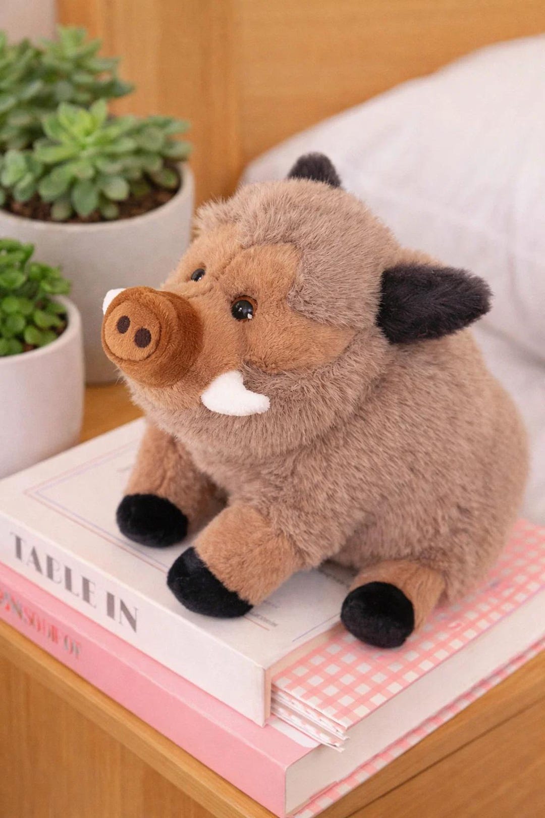 Cartoon Realistic Wild Boar Plush Toy – Creative Animal Stuffed Doll ...