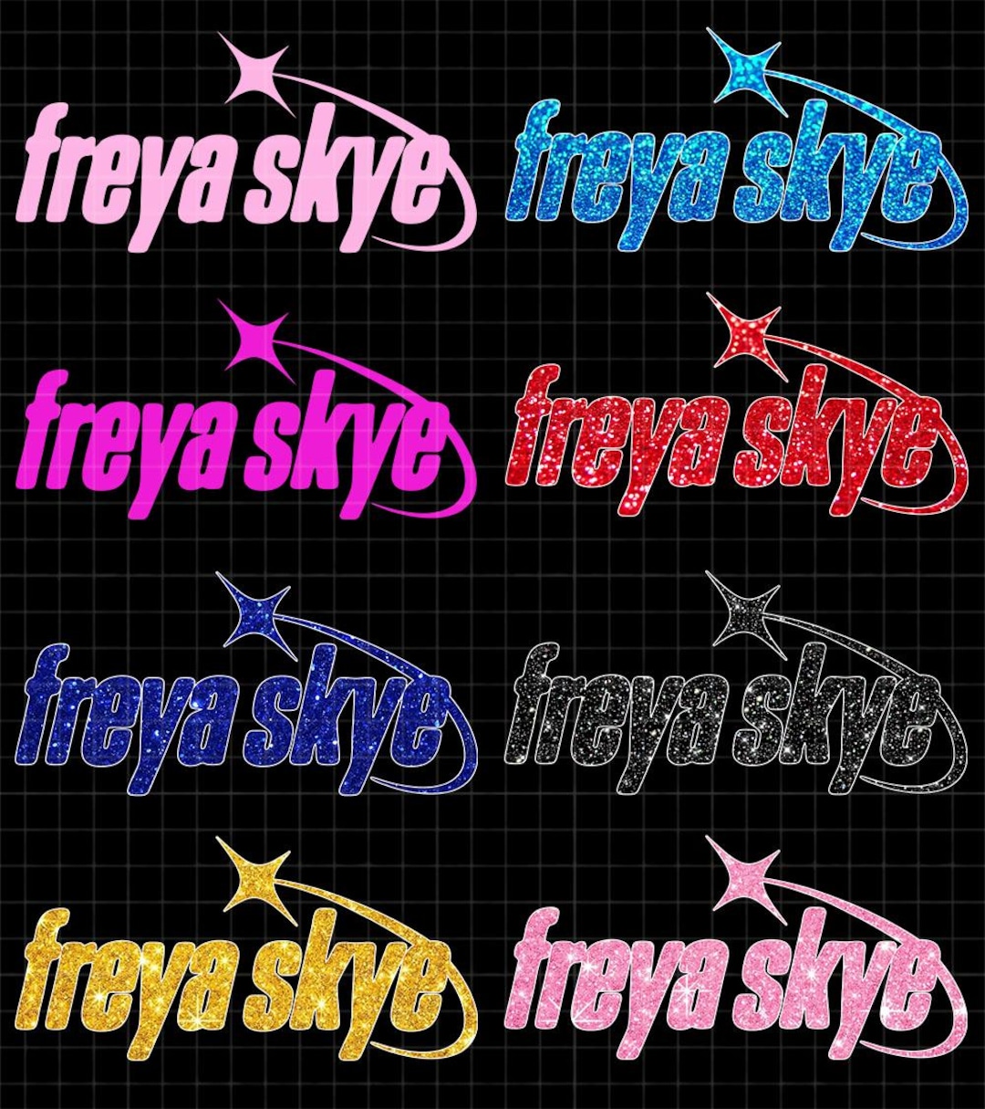 Freya Skye Stars Align Tour 2026 PNG File Bundle (digital Download ...