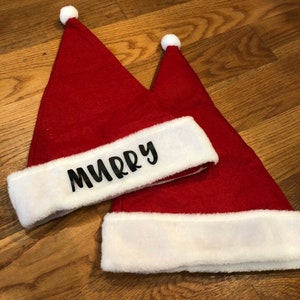 Personalized Santa Hat- Santa Hat- Personalized Santa Clause Hat ...