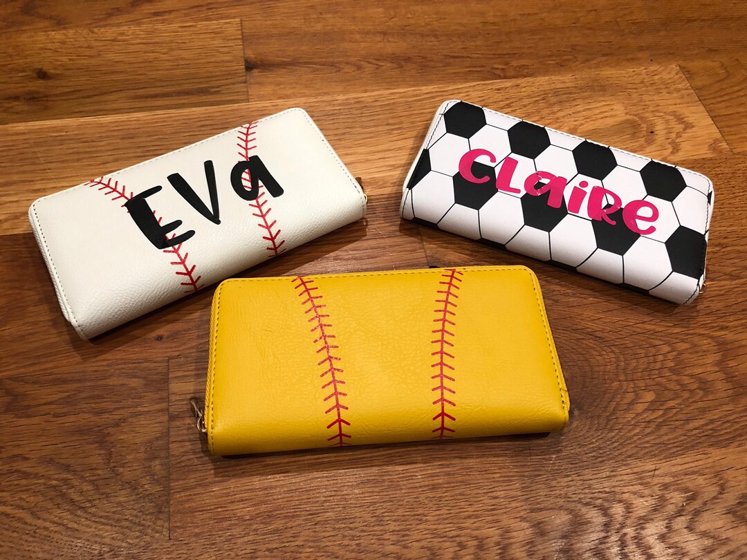 Sports Wallet- Soccer Wallet- Baseball Wallet- Softball Wallet- Soccer ...