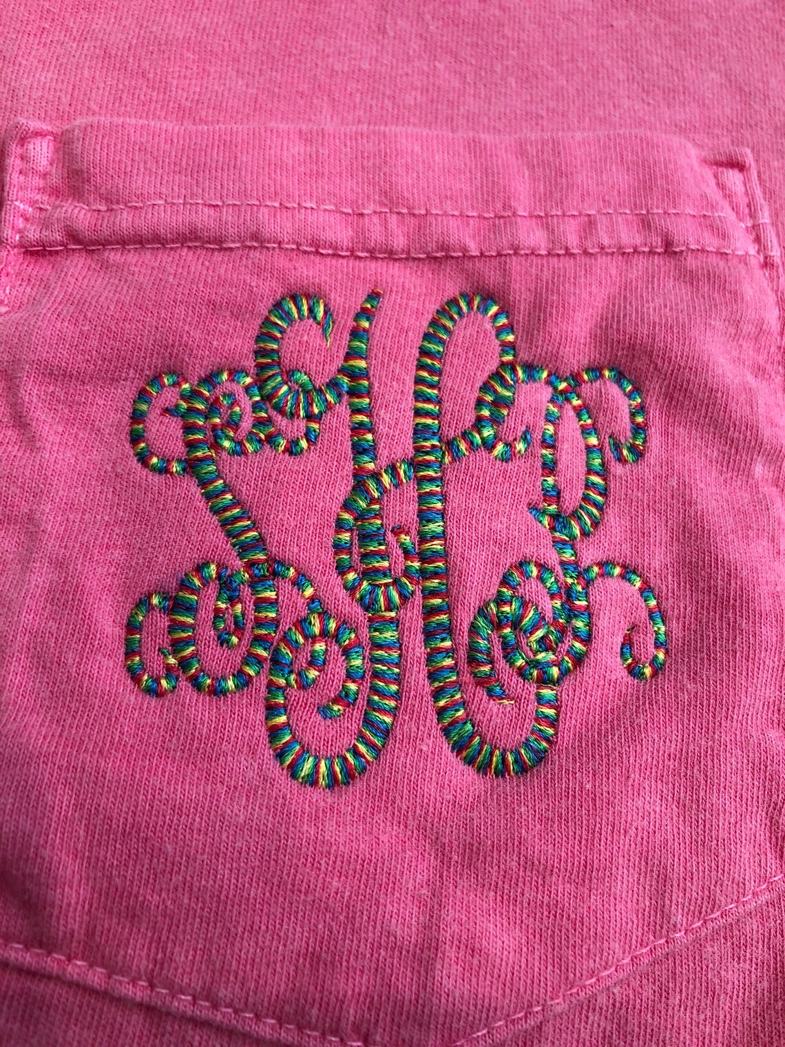 Monogram Pocket Tee Monogrammed Pocket Tee Monogram T Shirt - Etsy