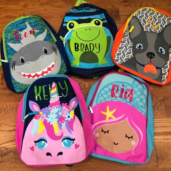 Monogram Book Bag - Etsy