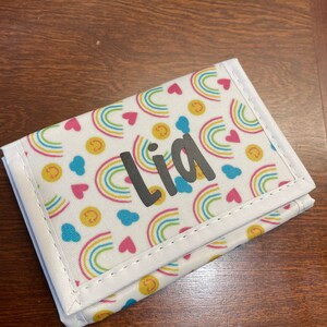 Personalized Kids Wallet-childs Wallet- Childs Billfold- Kids Billfold ...