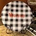 Buffalo Plaid Plate Buffalo Check Plate Checked Plate - Etsy