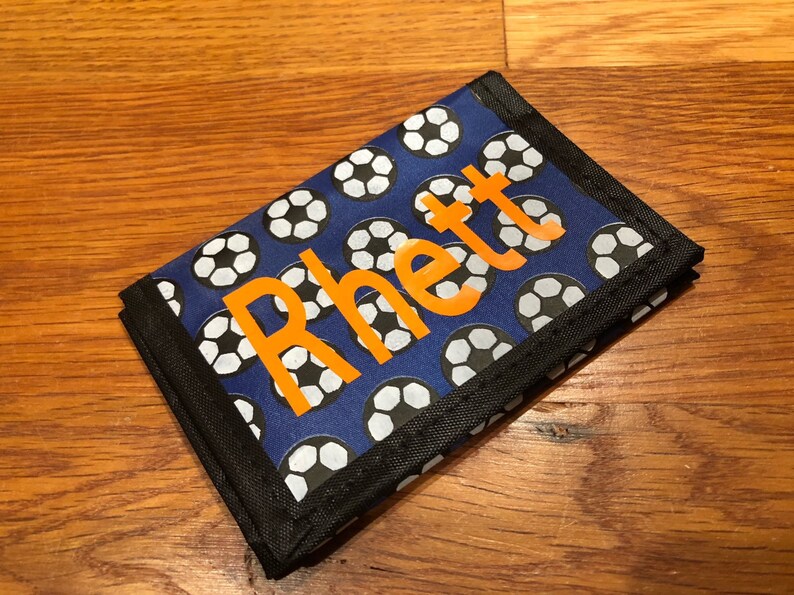 Personalized Kids Wallet Childs Wallet Kids Wallet Sports - Etsy