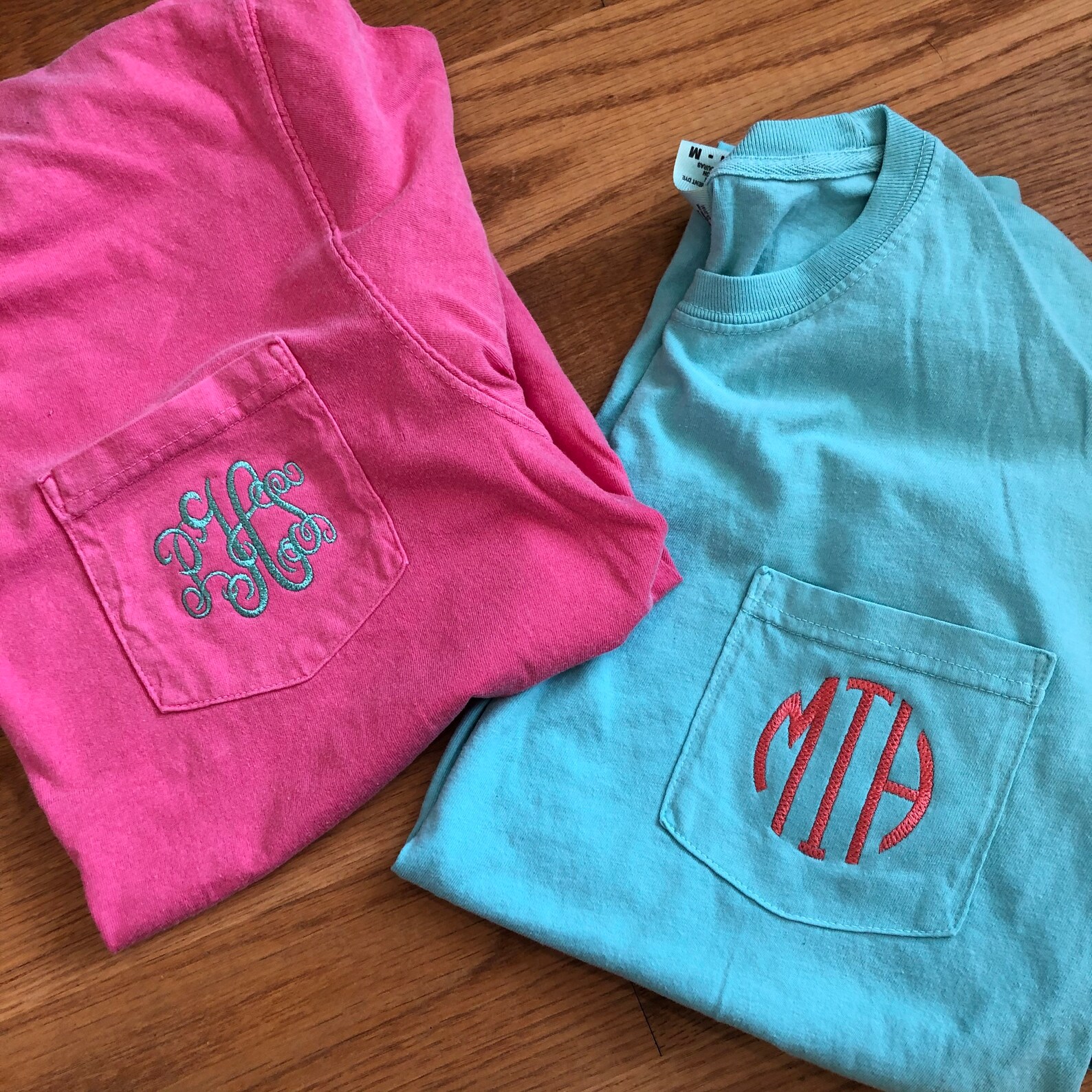 Monogram Pocket Tee Monogrammed Pocket Tee Monogram T Shirt - Etsy