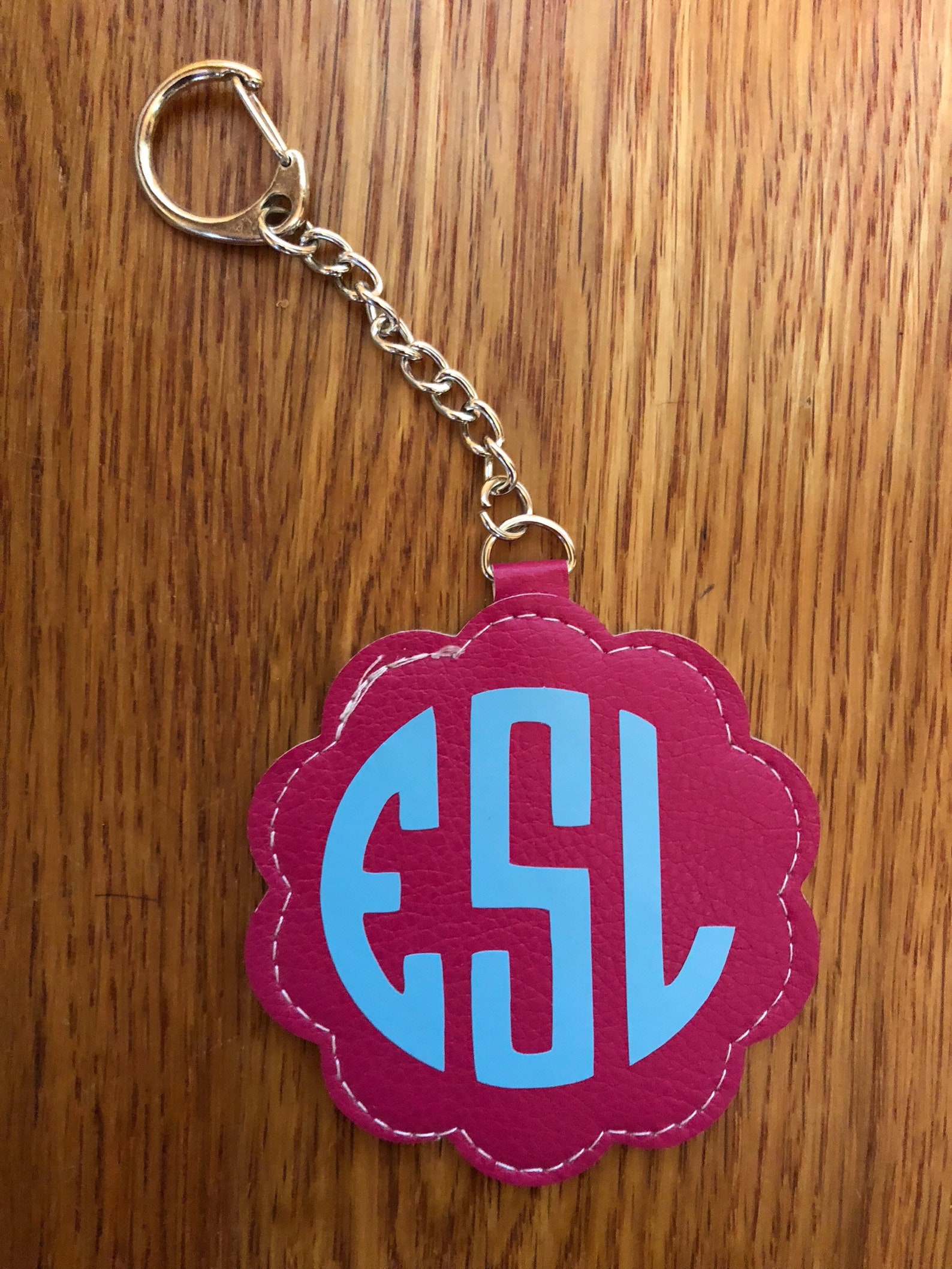 Monogrammed Keychain Personalized Keychain Keychain - Etsy
