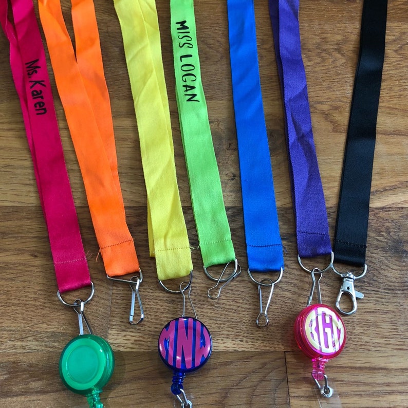Custom Lanyard- Personalized Lanyard- Personalized Badge Holder ...