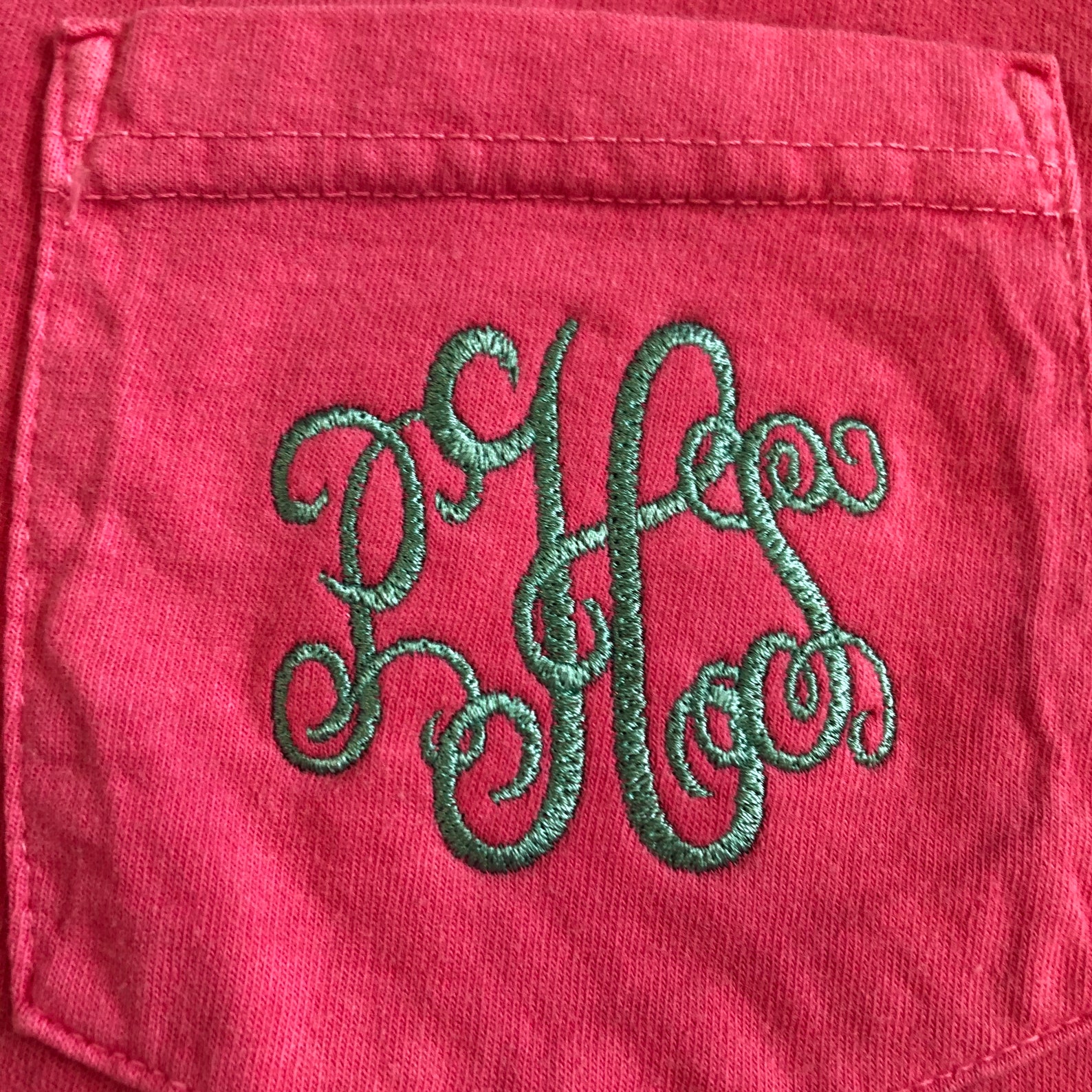 Monogram Pocket Tee Monogrammed Pocket Tee Monogram T Shirt - Etsy