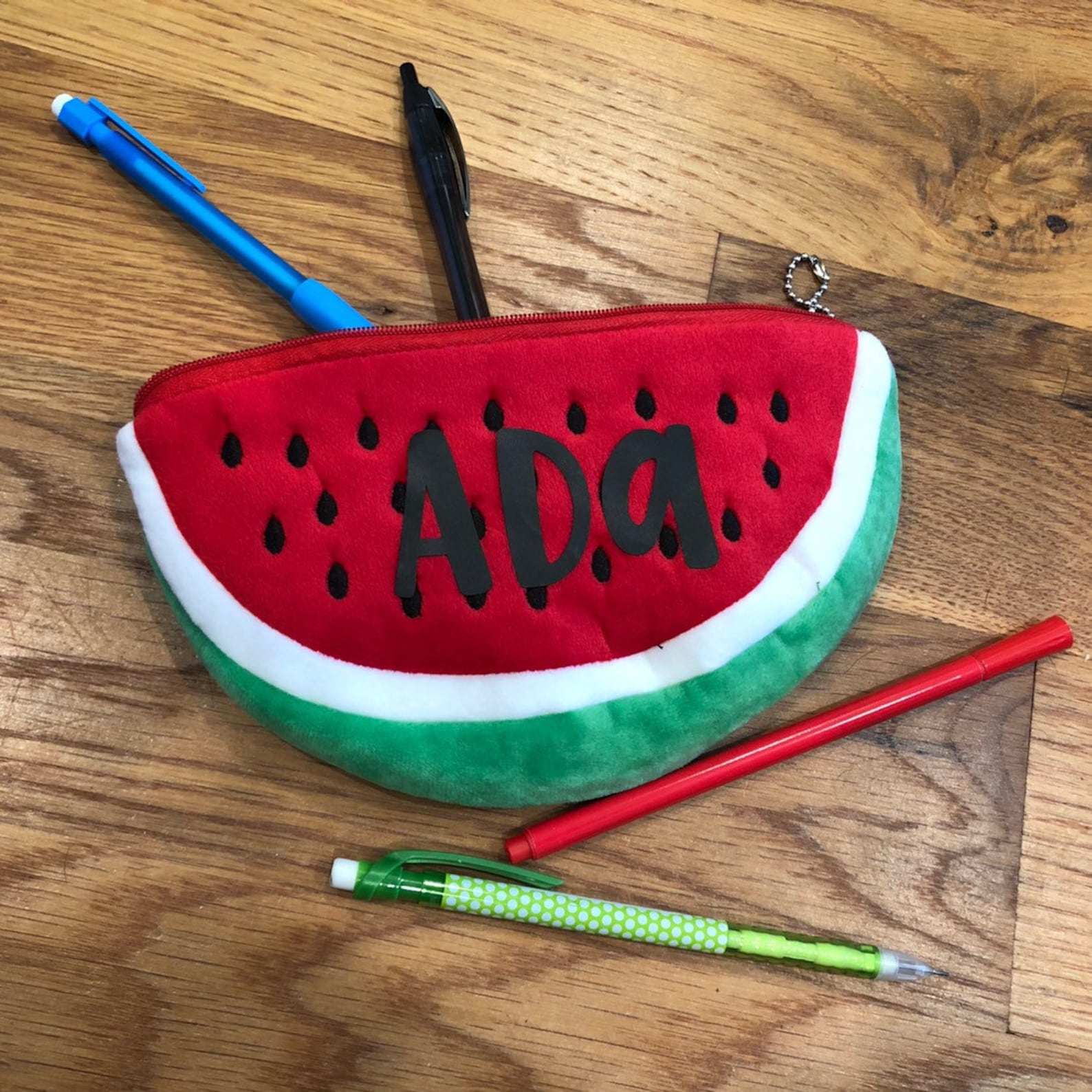 Watermelon Pencil Case- Watermelon Lovers Gift- Personalized Pencil ...