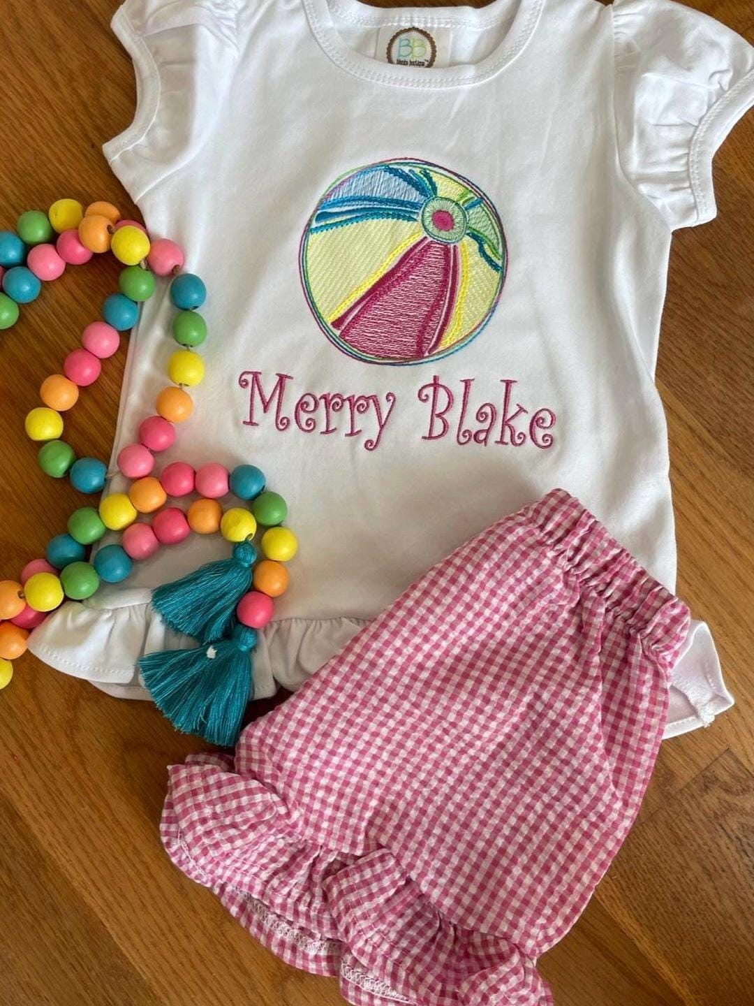 Personalized Girl’s Short Set- Personalized Short Set- Summer ...