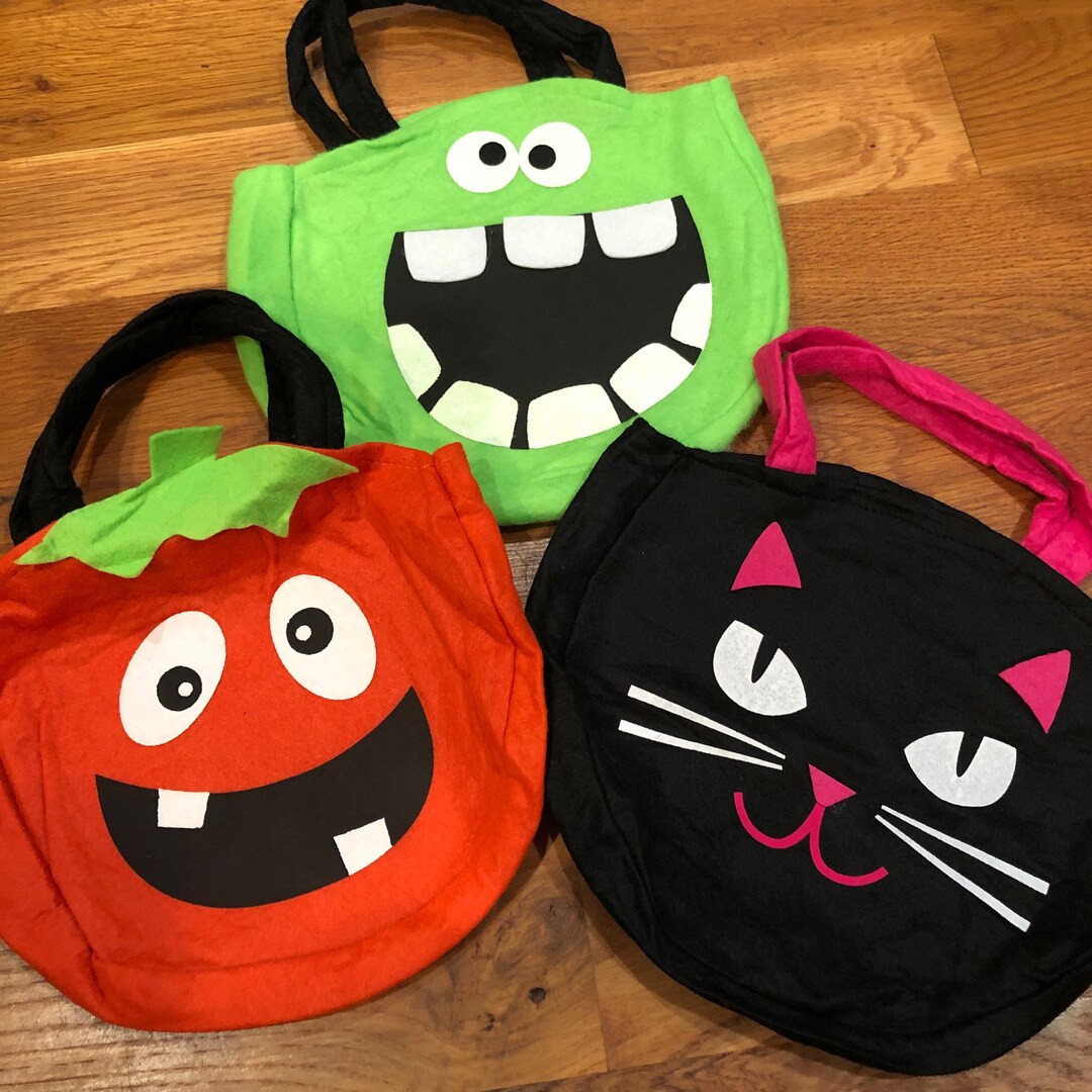 Personalized Trick or Treat Bag- Pirate Trick or Treat Bag- Cat Trick ...