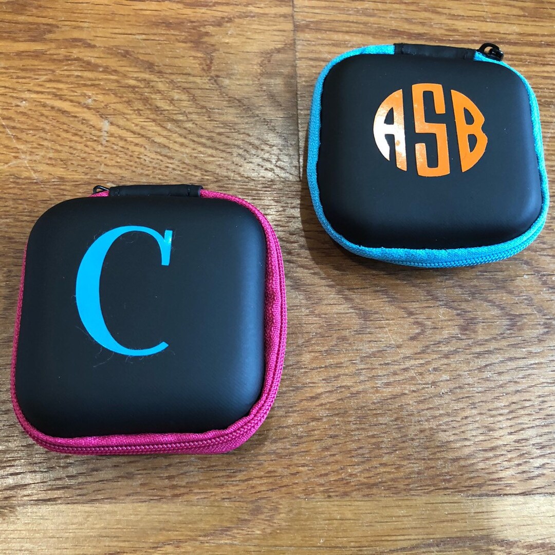 Earbud Case- Headphone Case- Charger Case- Personalized Headphone Case ...