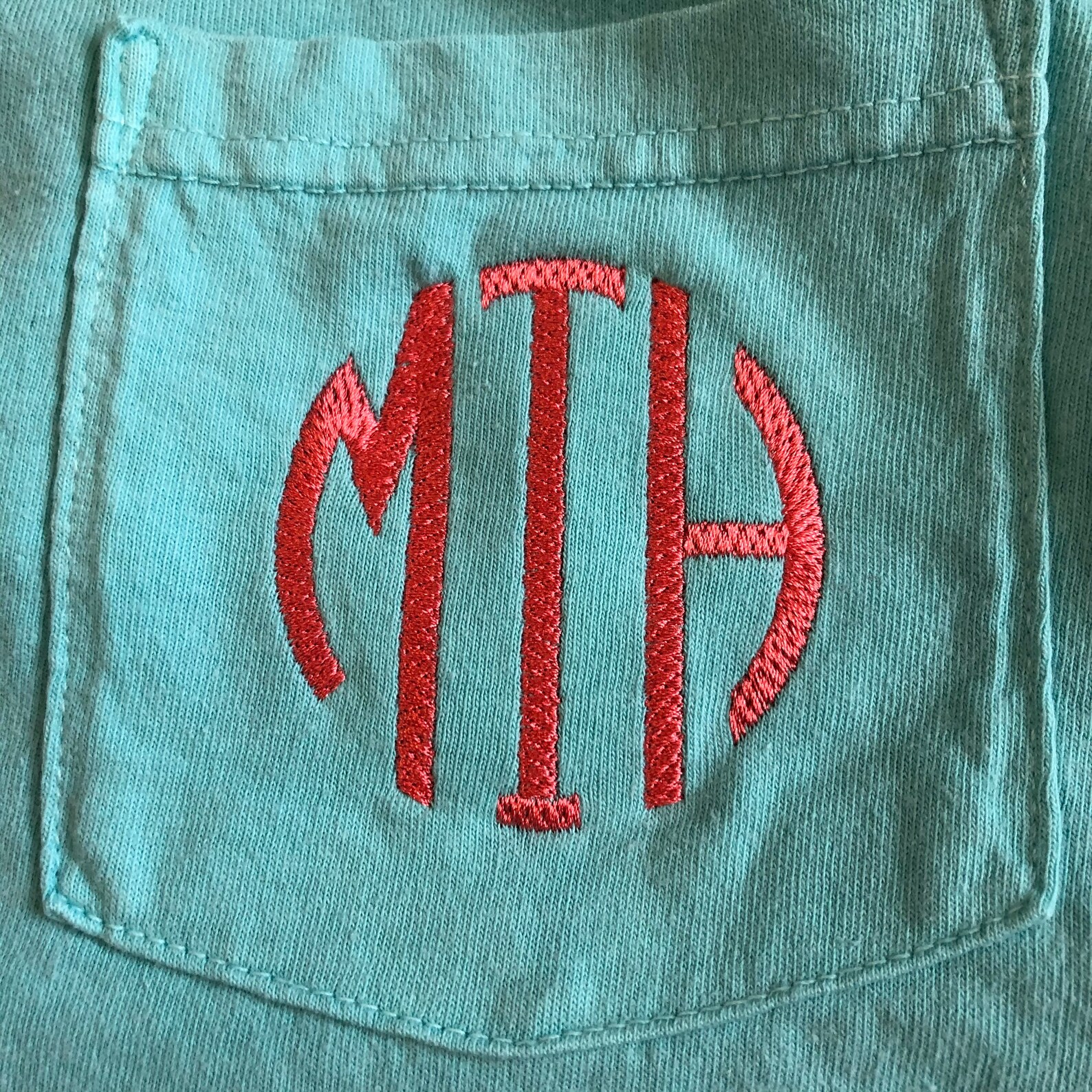 Monogram Pocket Tee Monogrammed Pocket Tee Monogram T Shirt - Etsy