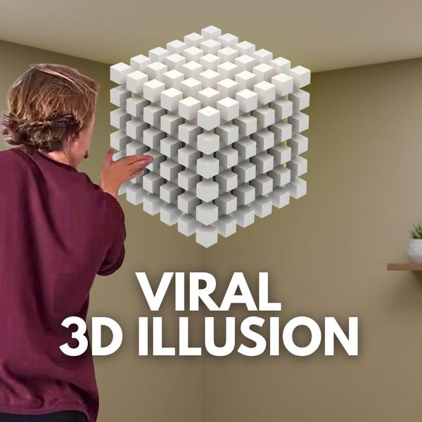 3d Corner Cube - Etsy UK