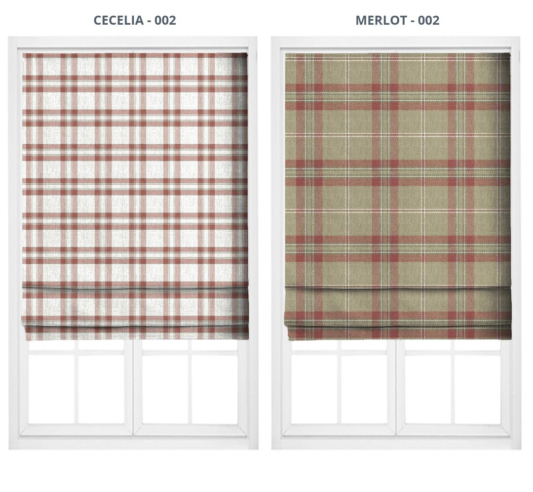Windowpane Check/ Plaid/ Tartan Designer Fabric by Yard for Window ...