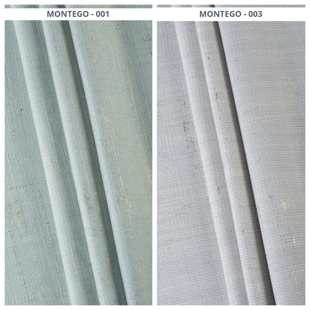 Metallic Gold Accented Linen Blend Fabric by Yard for Window Treatments ...