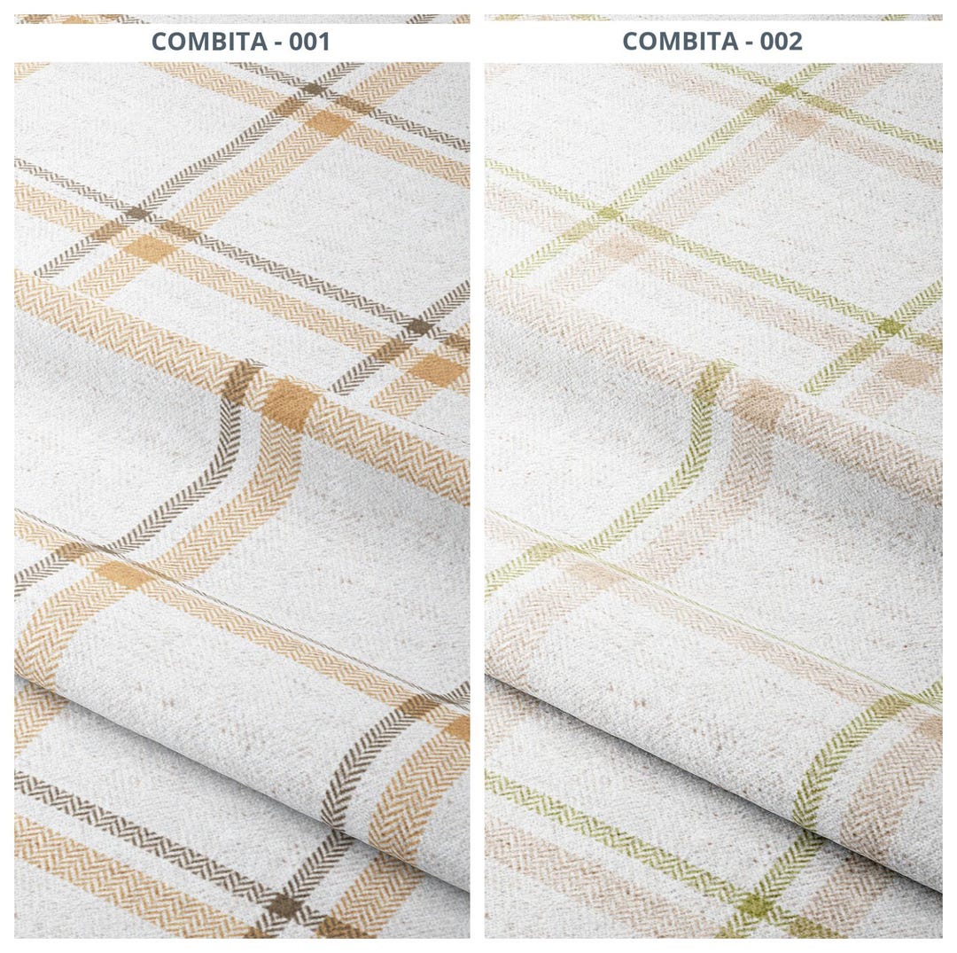 Tattersall Check Fabric by the Yard for Upholstery, Sofa, Settee ...