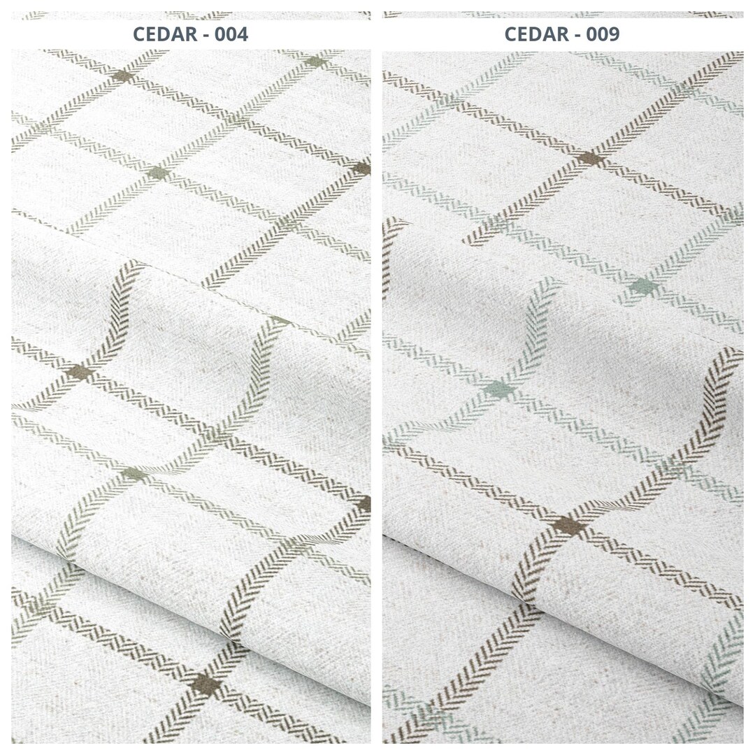 Windowpane Check/ Plaid Fabric by Yard for Upholstery, Sofa, Chairs ...