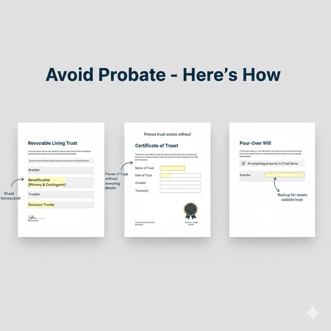 Living Trust Kit - Avoid Probate Estate Planning Templates - Etsy