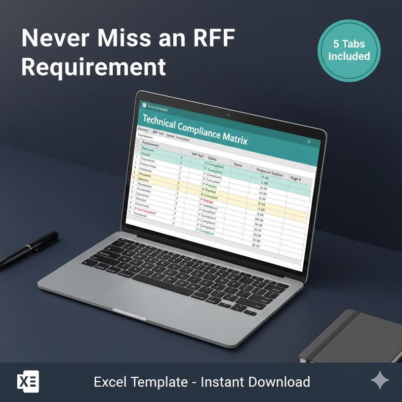 Technical Compliance Matrix Template Excel RFP Proposal Requirements ...