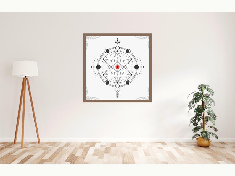 Buy Sacred Geometry Mandala Wall Art | Bindu Trataka Meditation Art ...