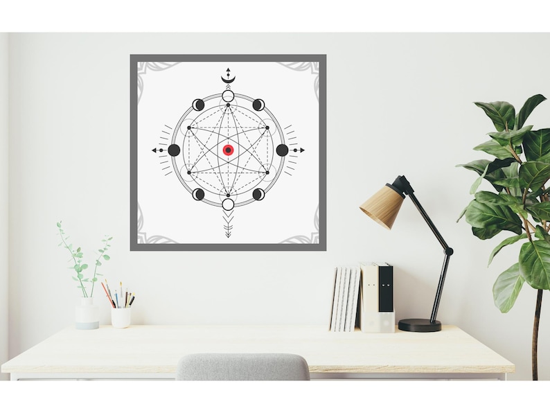 Buy Sacred Geometry Mandala Wall Art | Bindu Trataka Meditation Art ...