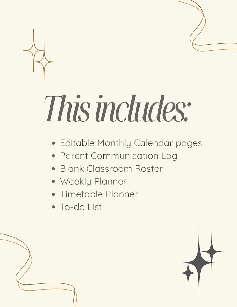 Teacher Planner 2026 Canva Editable PDF Printable Undated Monthly ...