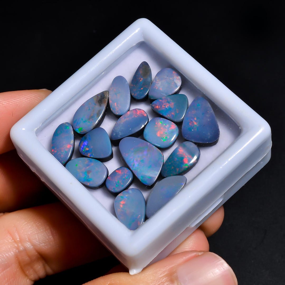Australian Blue Opal | Freeform Opal Cabochon Lot | Jewelry Supply 31 ...