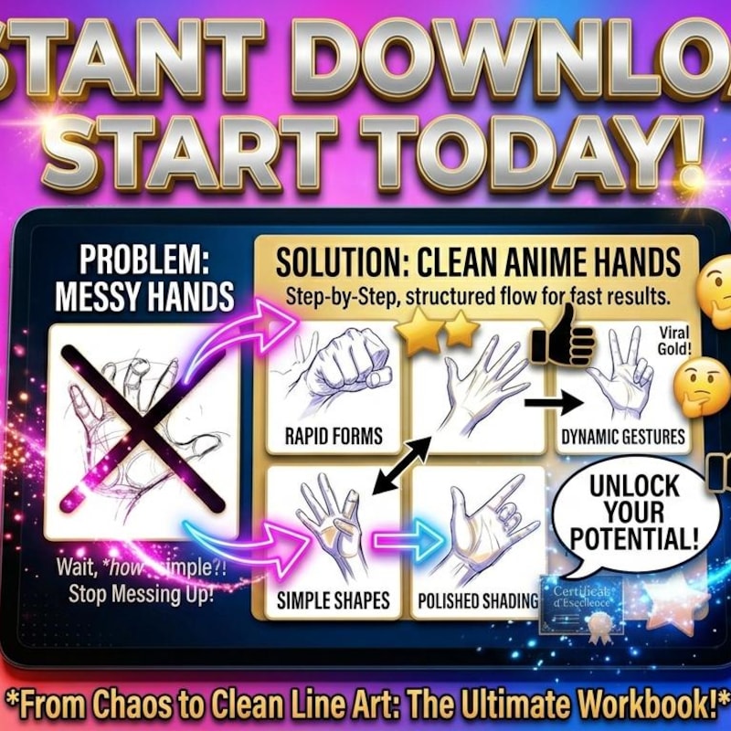 Anime Gesture - Etsy