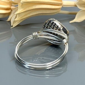 Shell Ring- Sterling Silver, Yellow or Rose Gold Filled Wire Wrapped ...