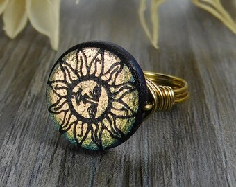 Glass Sun Face | Etsy