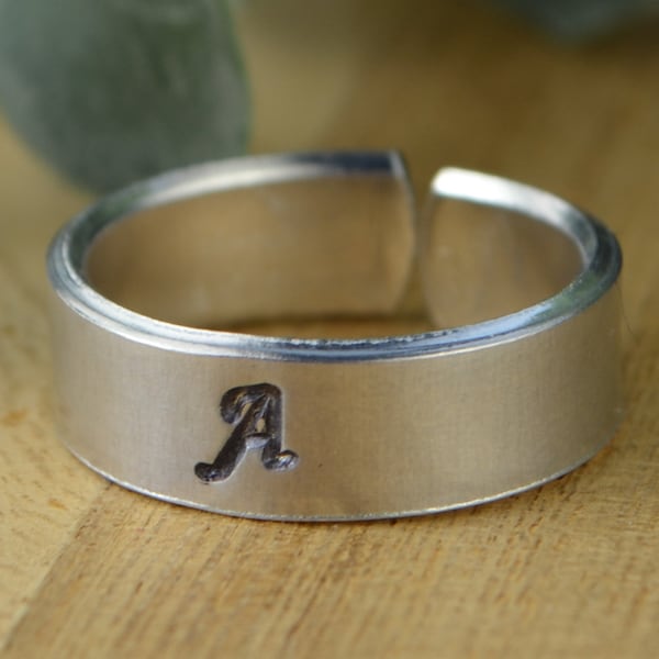Custom Initial Ring - Etsy