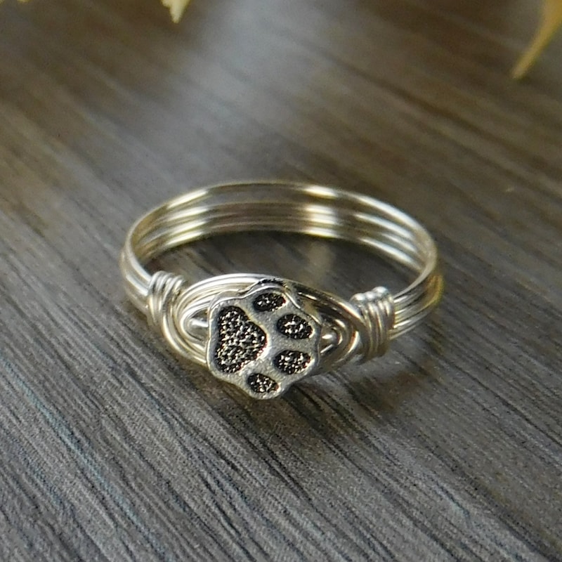 Paw Print Ring - Etsy