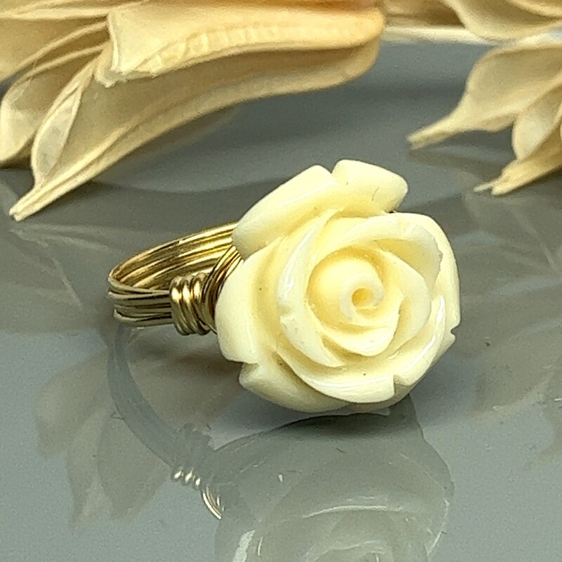 Rose Ring - Etsy