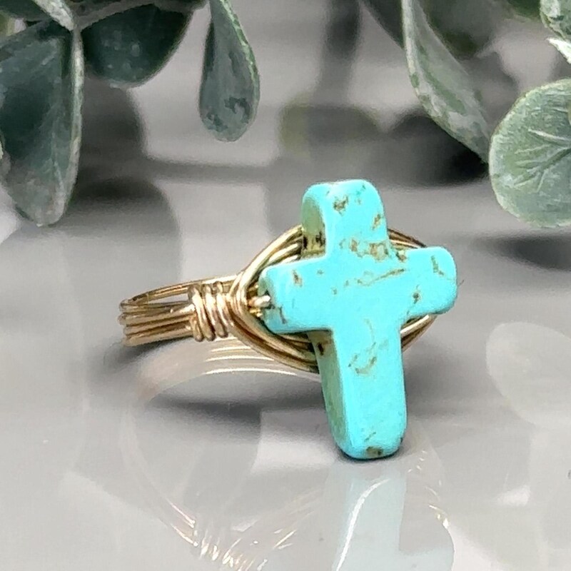 Turquoise Cross - Etsy