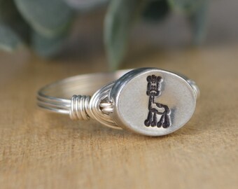 Stick Figure Cat Ring-sterling Silver Yellow or Rose Gold - Etsy