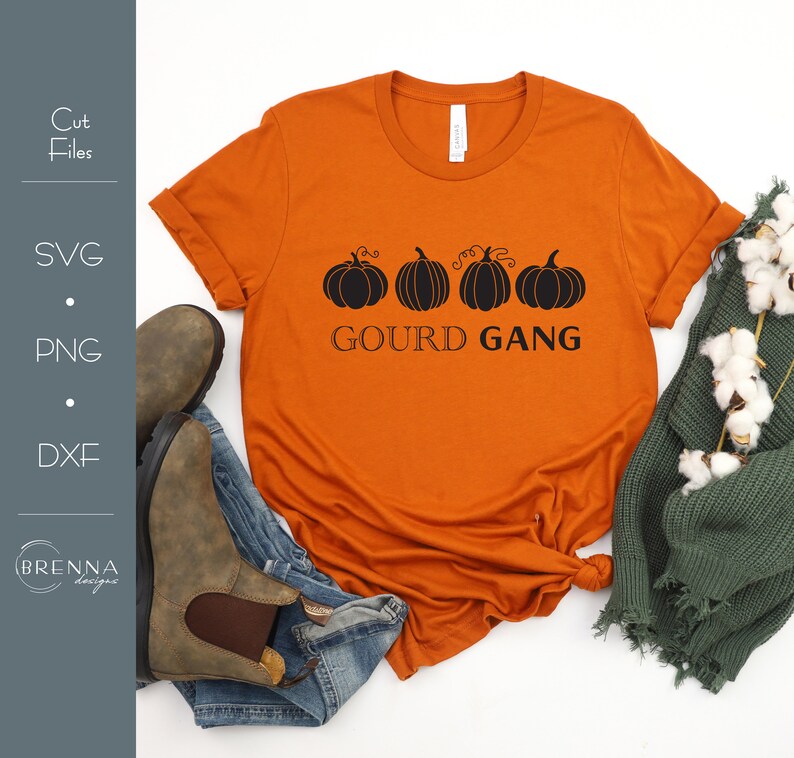 Gourd Gang SVG, DXF and PNG Instant Download, Fall Cutout Files for ...